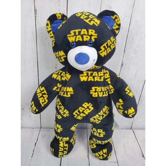 Build-A-Bear | Toys | Build A Bear Star Wars Logo Teddy Black Yellow ...